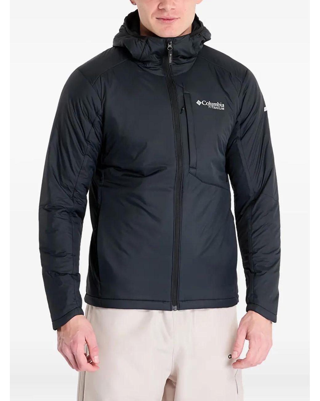 Columbia Hooded Stretch Insulated Jacket in Blue for Men | Lyst UK