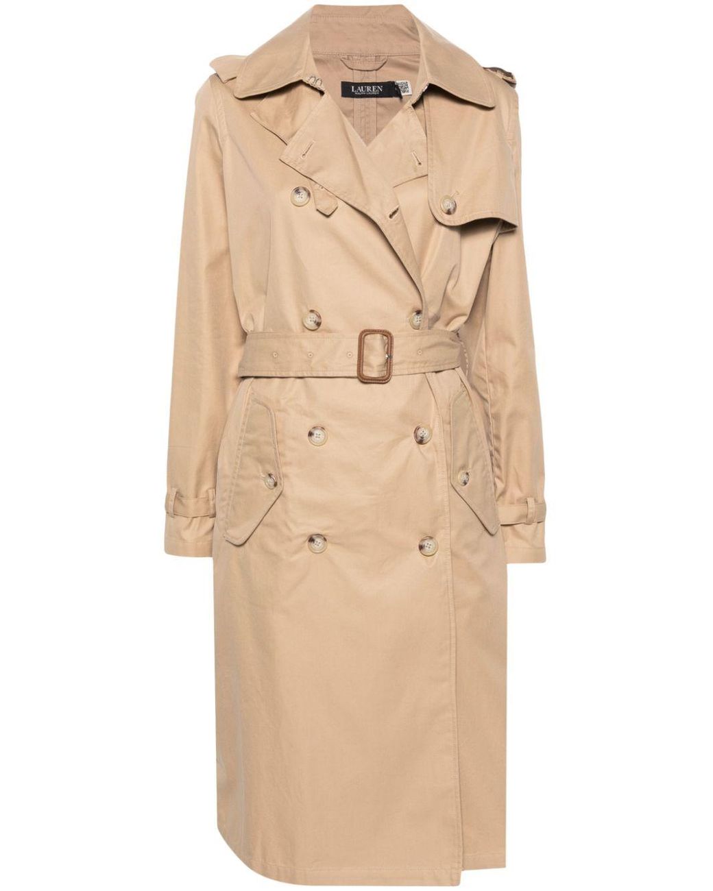 Ralph Lauren Fraycea Trench Coat in Natural | Lyst