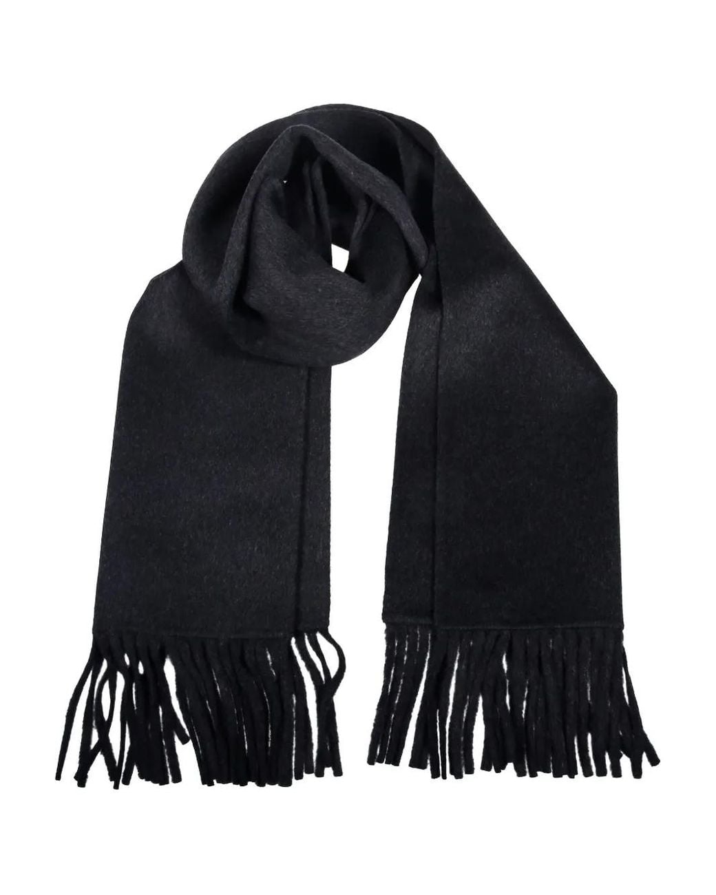 The Dynamis Studio Fringed-Edge Scarf in Black | Lyst