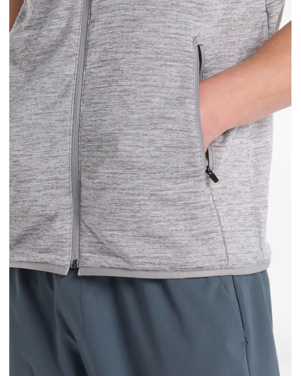New Balance Zip-Up Vest in Grey for Men | Lyst UK