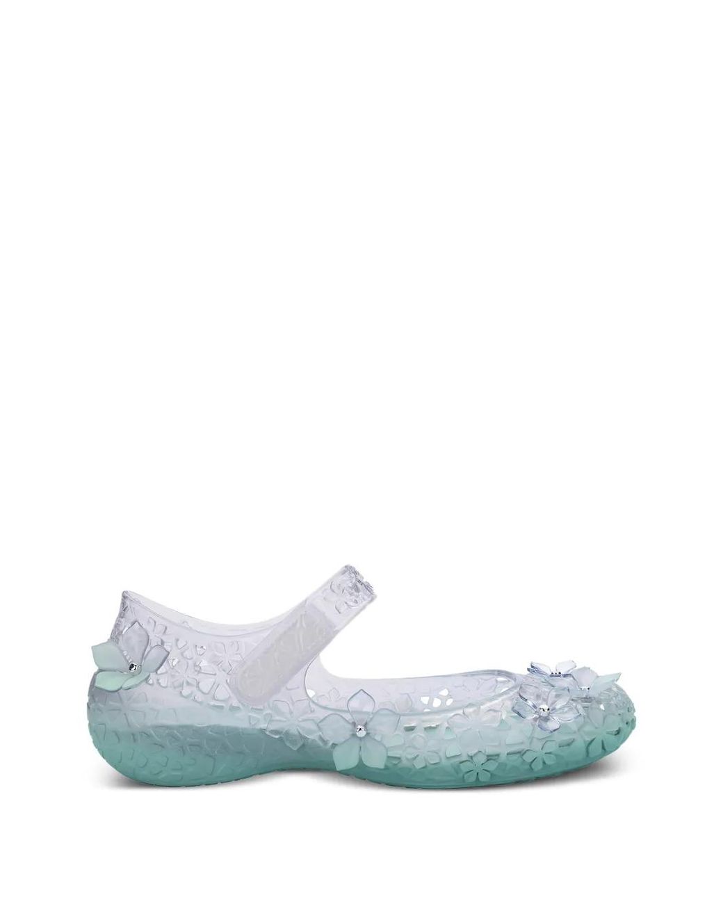Melissa X Susan Fang Luna Bloom Floral-Appliqué Ballet Flats in Blue | Lyst