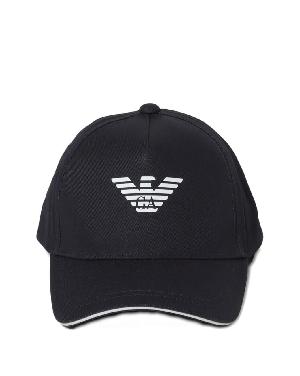 Giorgio Armani Logo Baseball Cap in Blue for Men | Lyst UK
