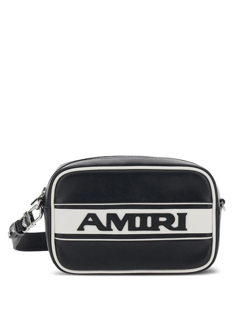 Amiri Striped Logo Shoulder Bag in Black for Men | Lyst UK