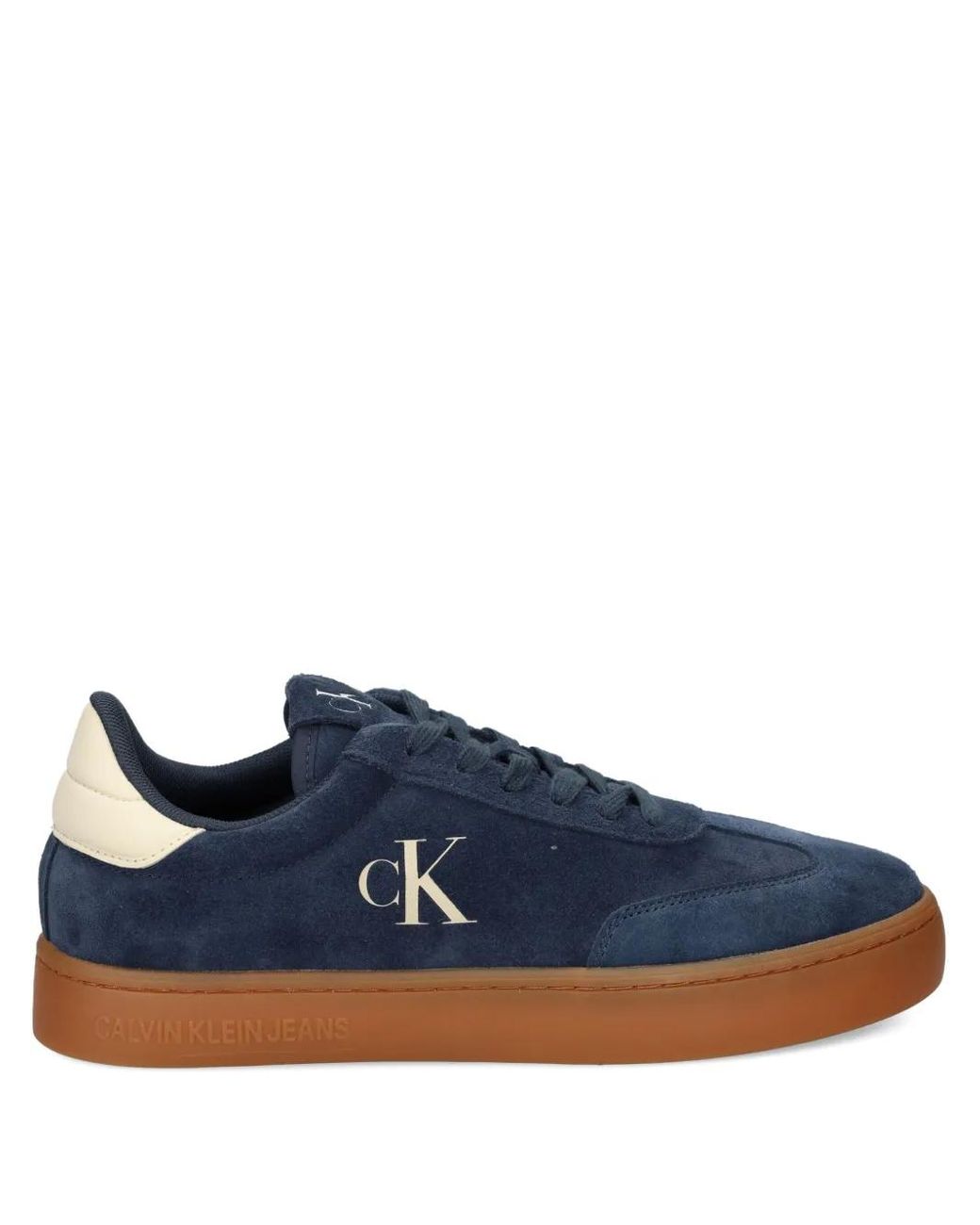 Calvin Klein Blue Suede Shoes Mens
