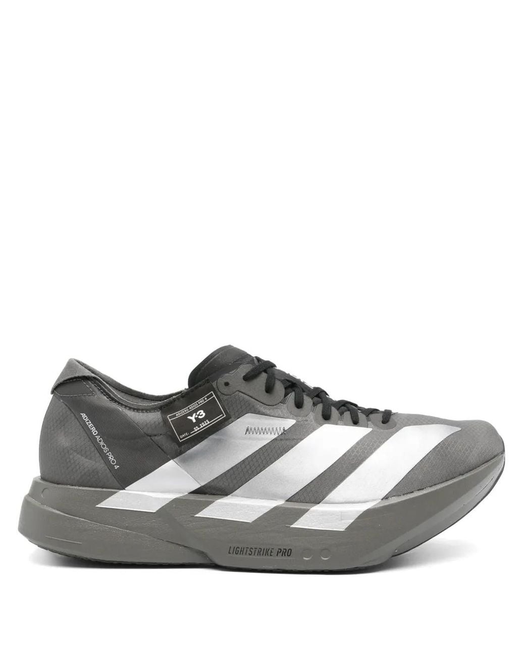 Y-3 Adizero Adios Pro 4 Sneakers in Gray for Men | Lyst