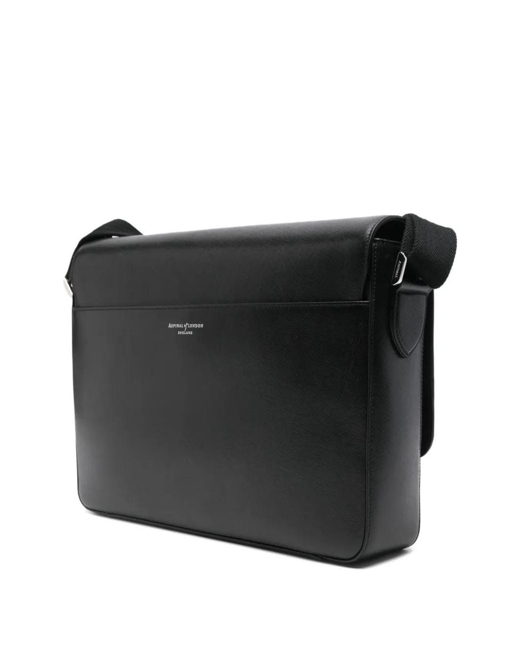 Aspinal of London Postman Messenger Bag in Black for Men | Lyst