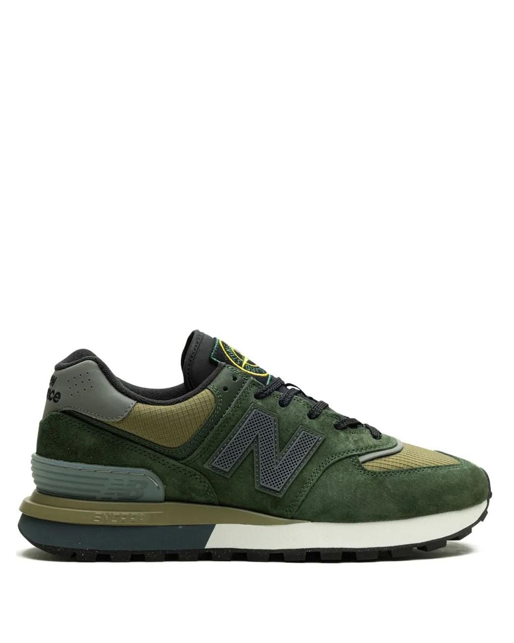 New Balance X Stone Island 574 Legacy "Dark" Sneakers in Green for Men ...