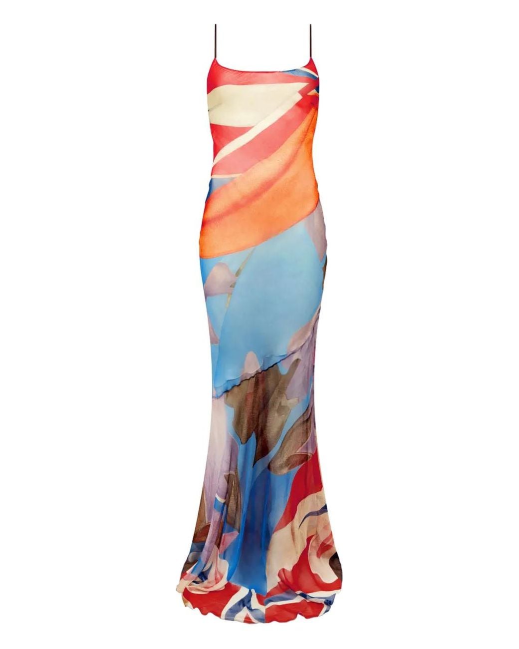 Donde Esteban Palenque Floral Maxi Dress in Blue | Lyst