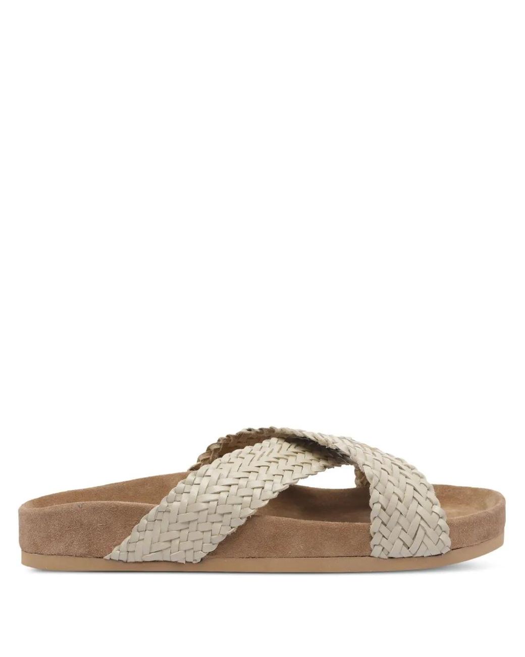 Dragon Diffusion Leather Flat Sandals in Brown | Lyst