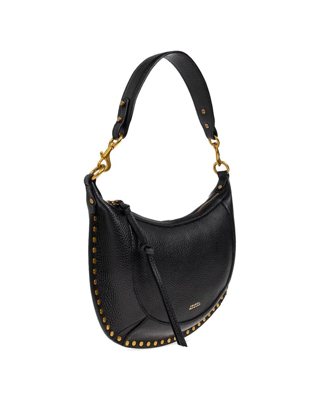 Isabel Marant Oskan Moon Studded Leather Tote Bag in Black | Lyst