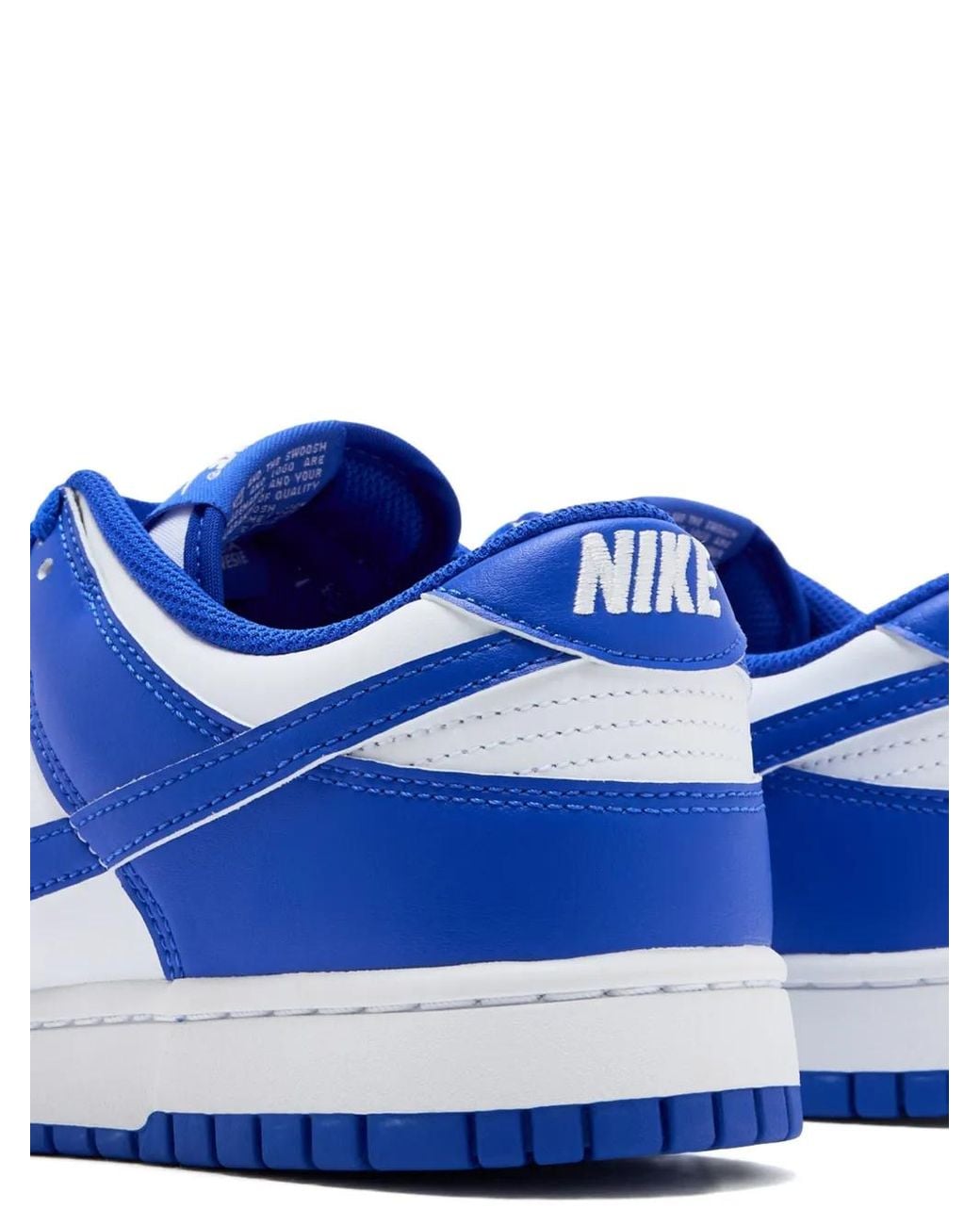 Nike Dunk Low-Top Swoosh Sneakers in Blue | Lyst