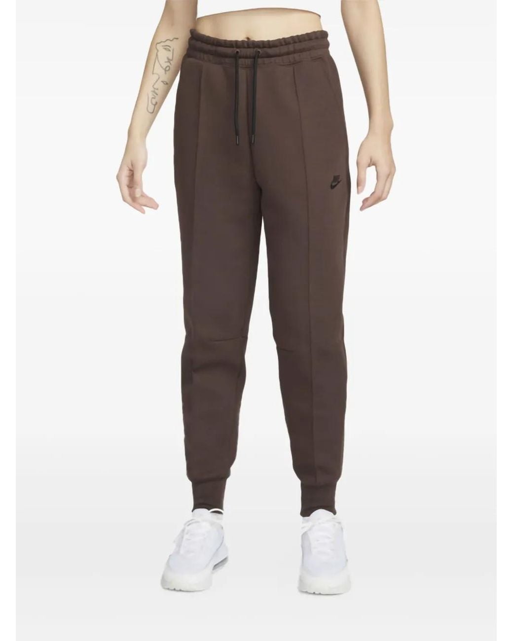 Nike Sportswear Tech Fleece Track Pants in Brown | Lyst