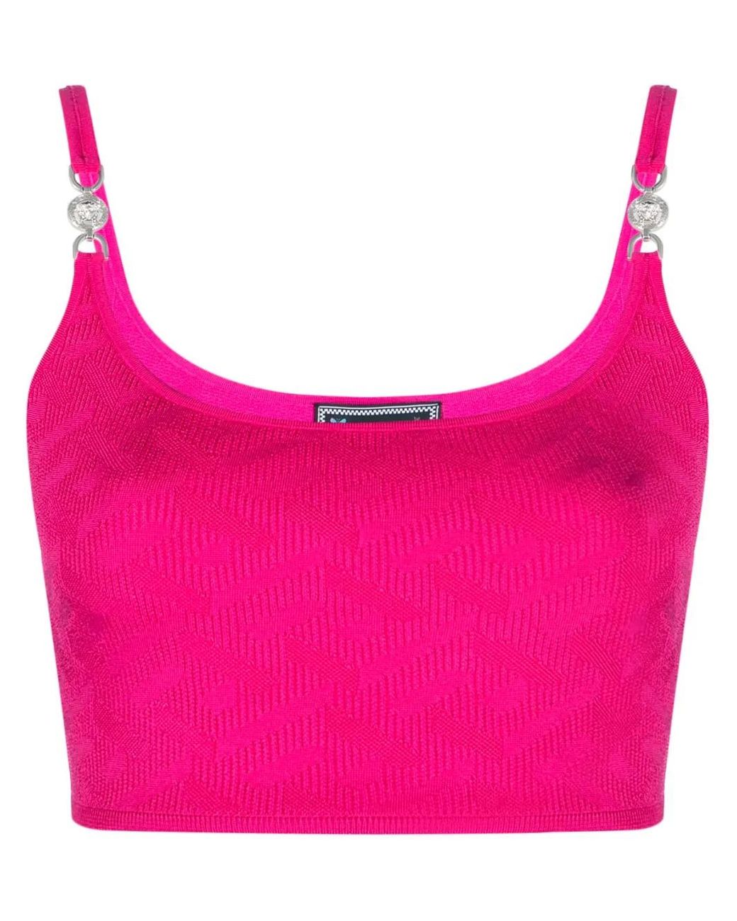 Versace Top in Pink | Lyst UK