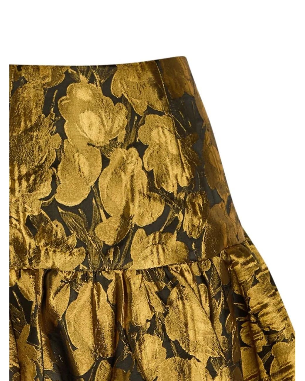 Ronny Kobo Stormi Floral-Jacquard Mini Skirt in Natural | Lyst