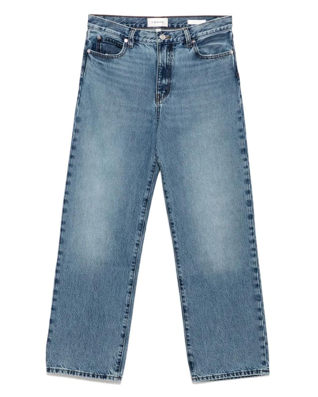 FRAME Le Jean Ankle Jeans in Blue | Lyst