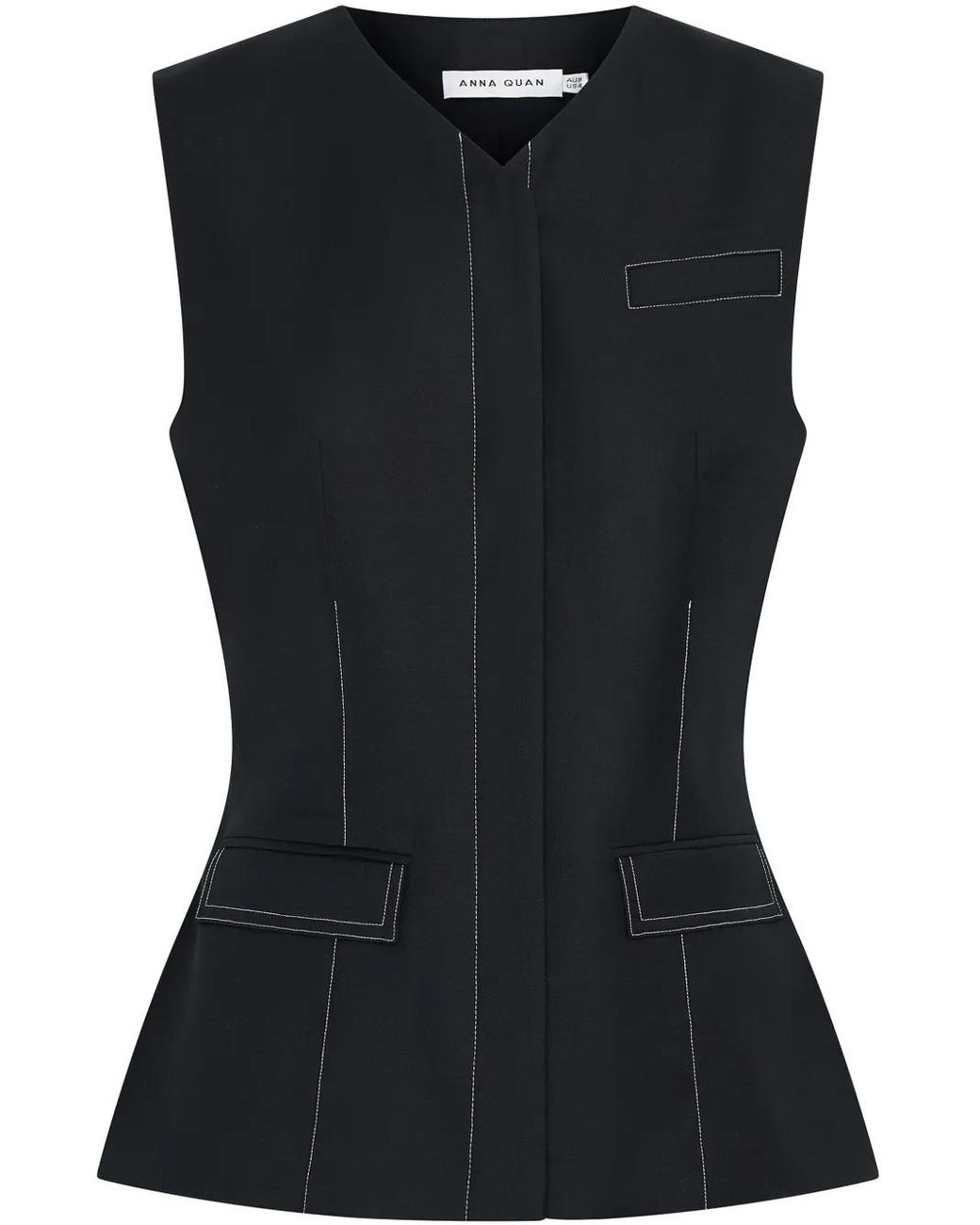 Anna Quan Phillipa Top in Black | Lyst