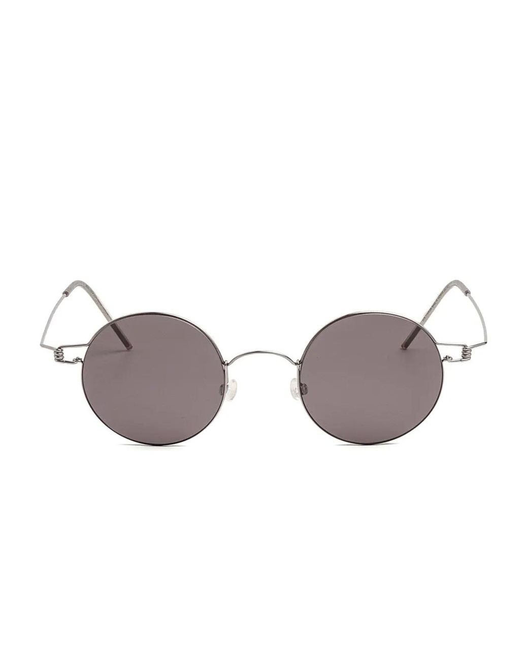 Lindberg Round-Frame Sunglasses in Grey | Lyst UK