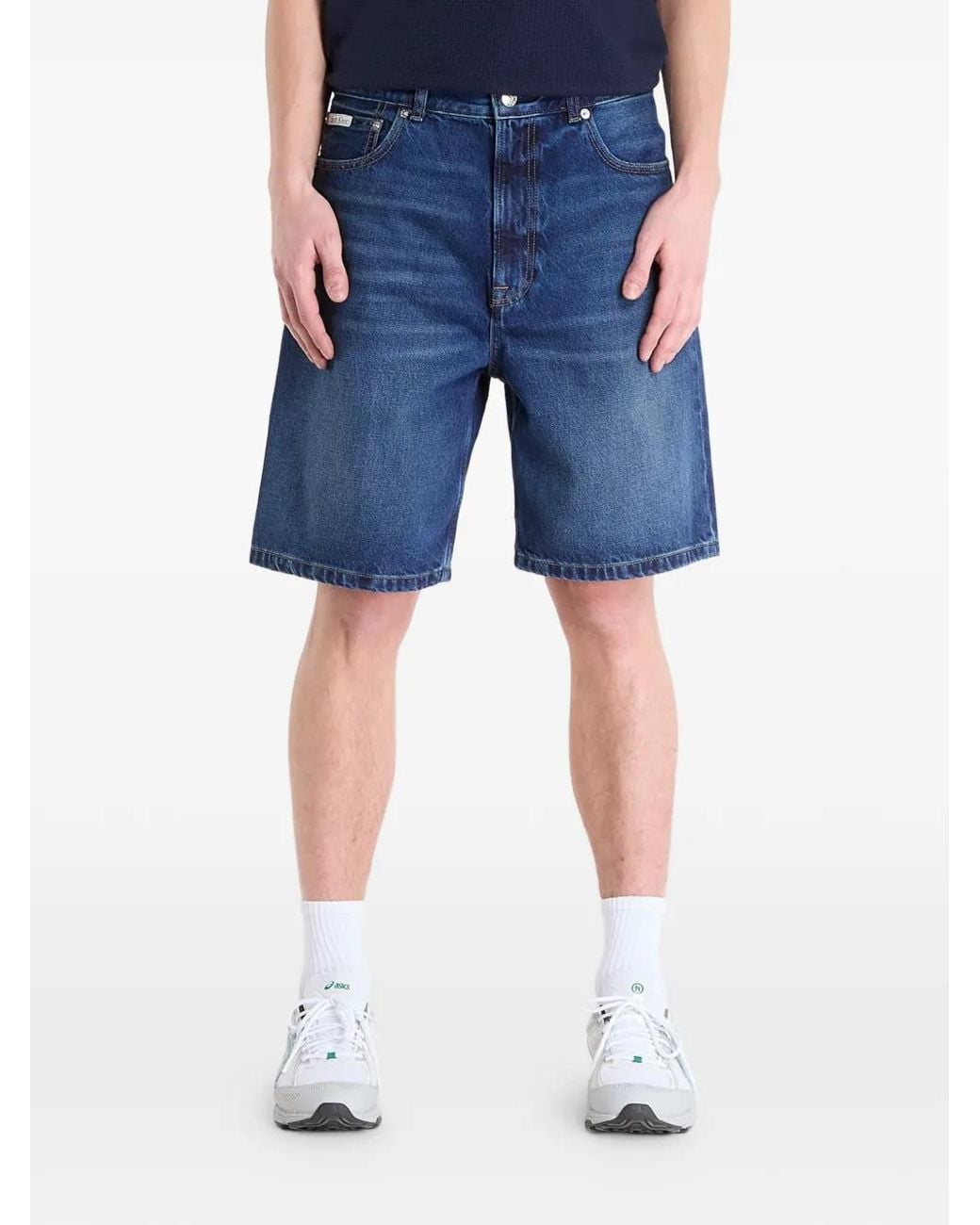 Calvin Klein 90S Oil Slick Denim Shorts in Blue for Men | Lyst
