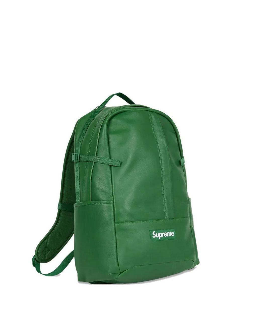 Supreme Leather Backpack in Green for Men | Lyst