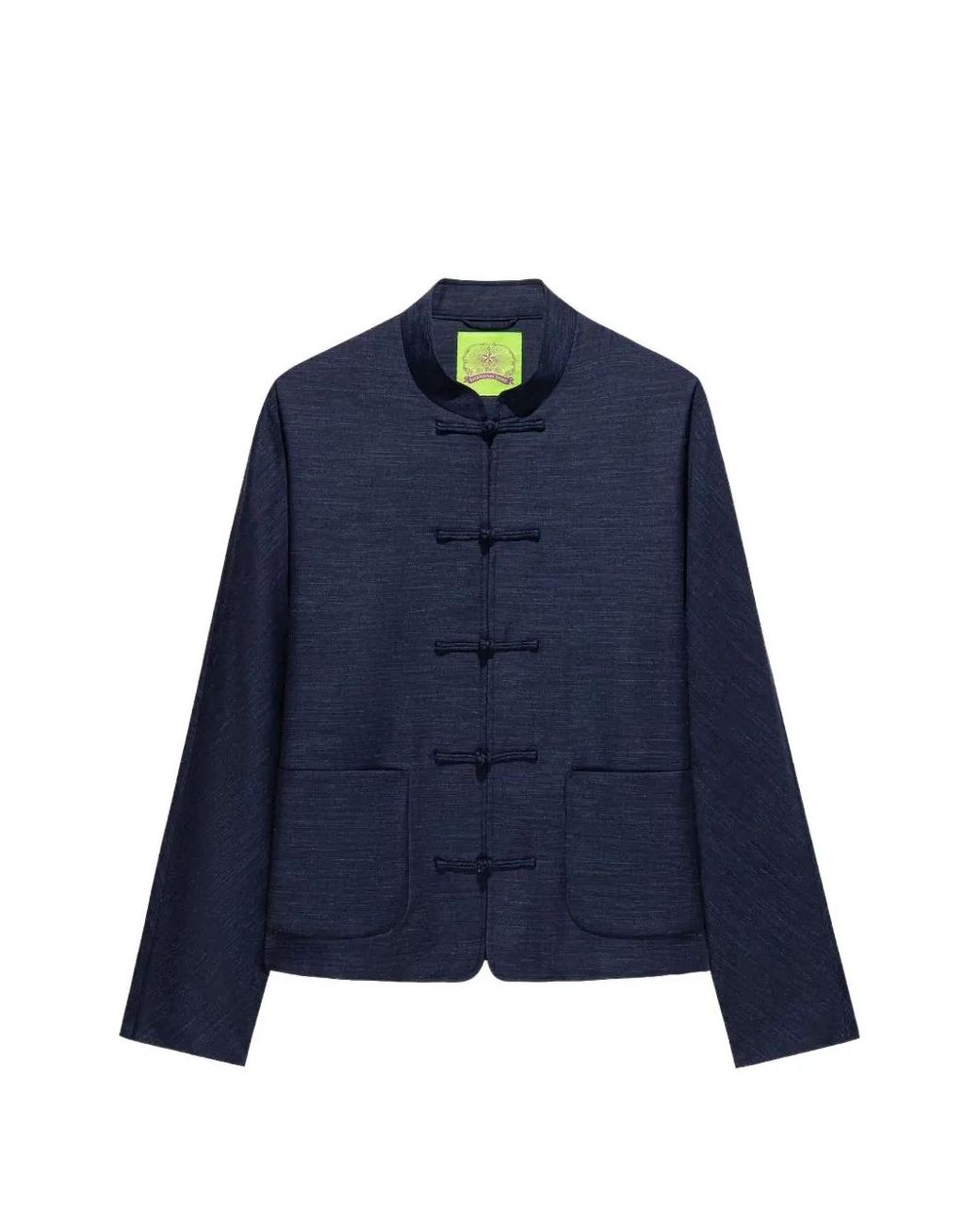 Shanghai Tang Frog-Button Jacket in Blue for Men | Lyst