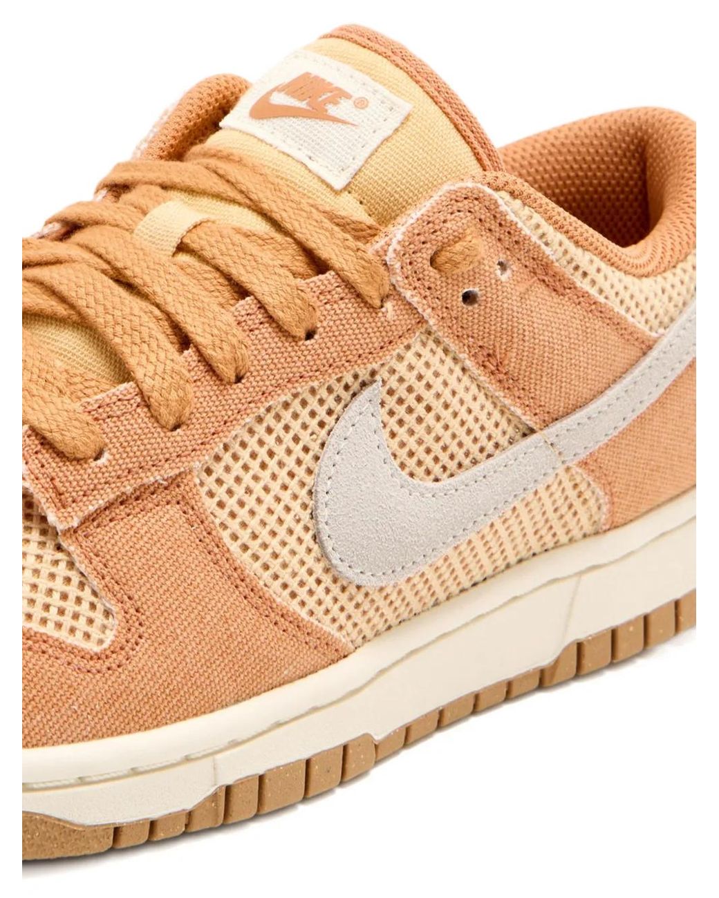 Nike Dunk Low Next Nature Mesh Panel Sneakers in Pink | Lyst