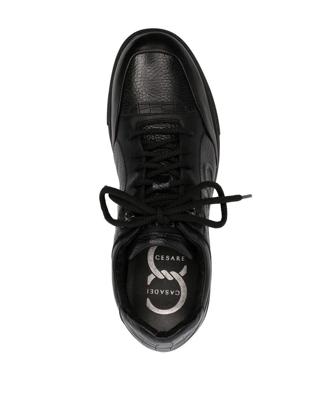 Casadei Monogram Low-Top Sneakers in Black for Men | Lyst