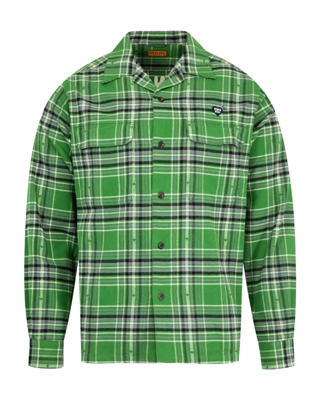 Human Made Check Shirt in Green for Men | Lyst