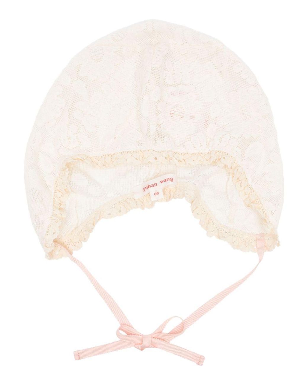 YUHAN WANG Lace-Detail Hat in White | Lyst UK