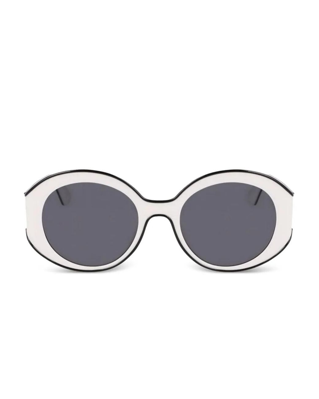Longchamp Round-Frame Sunglasses in Blue | Lyst UK