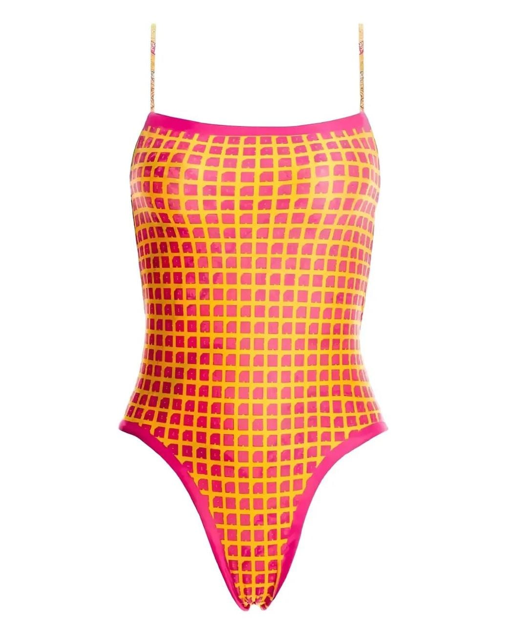 Agua Bendita Reversible Floral Swimsuit in Orange | Lyst UK