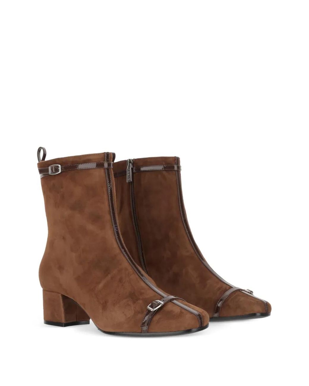 CAREL PARIS 40Mm Start Suede Boots in Brown | Lyst