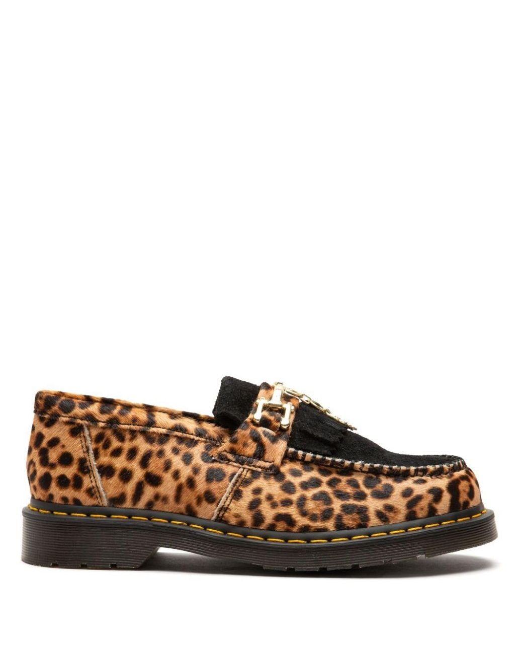 Dr. Martens Adrian Leopard-Print Loafers in Brown for Men | Lyst UK