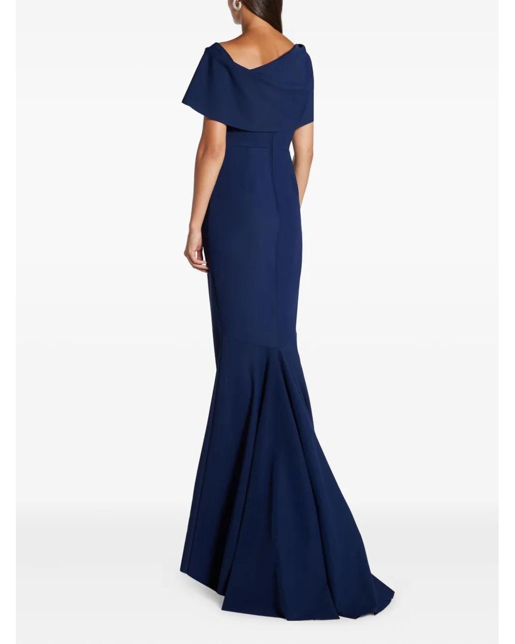 Greta Constantine Oseph Draped Gown in Blue | Lyst UK