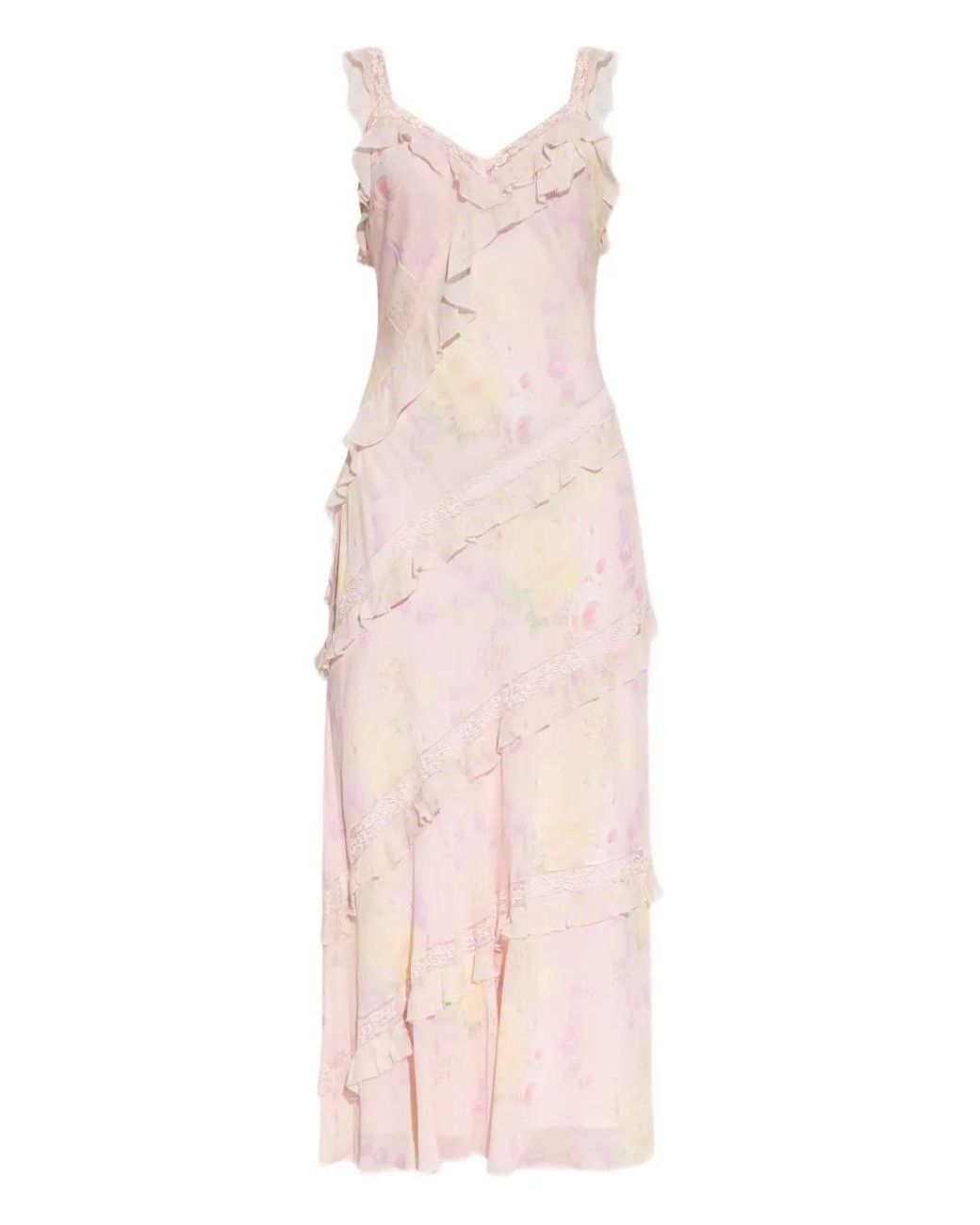 LoveShackFancy Radiance Maxi Dress in Pink | Lyst