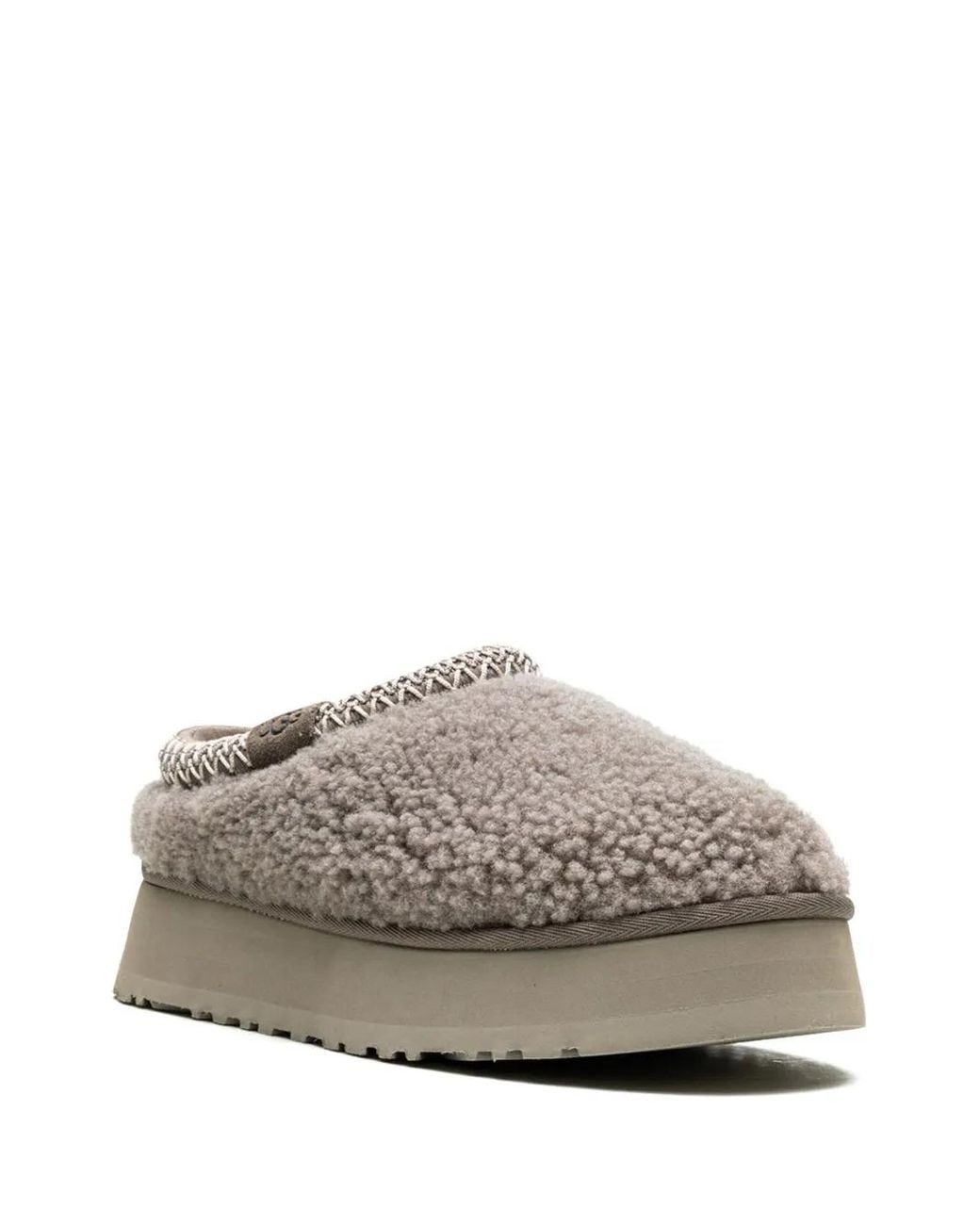 UGG Tazz Maxi Curly "Smoke Plum" Slippers in Gray | Lyst