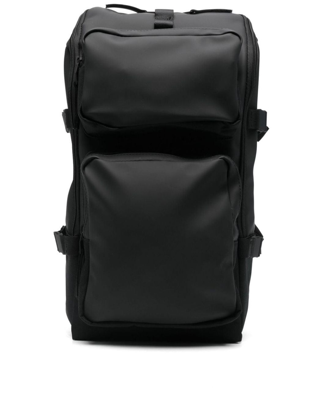 Rains Matte Backpack in Black | Lyst UK