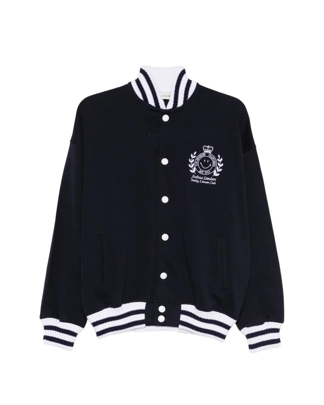 Joshua Sanders X Smiley Logo-Detail Bomber Jacket in Blue for Men | Lyst UK