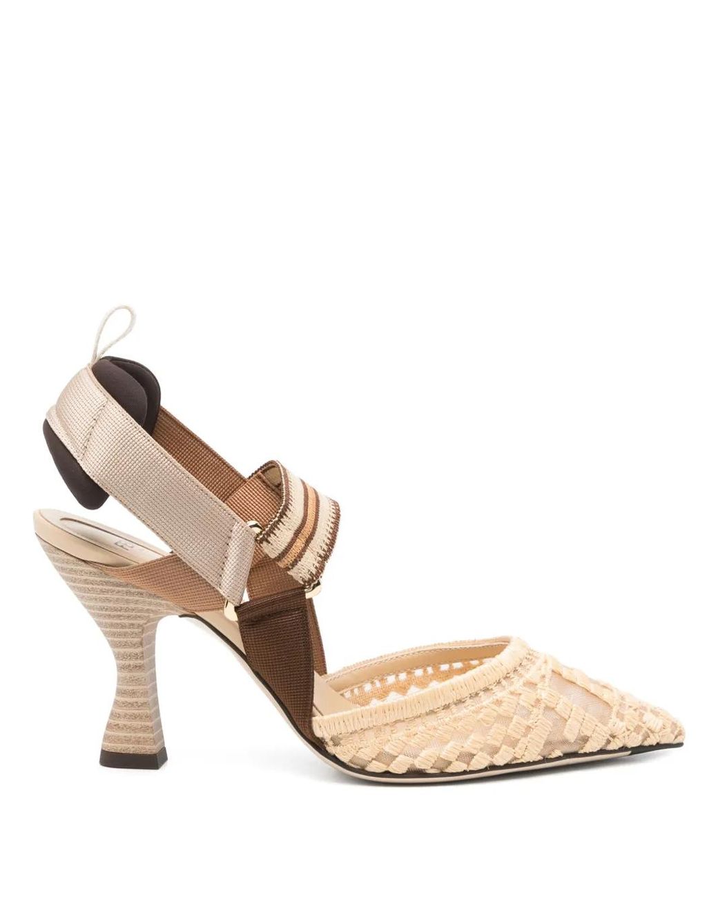 Fendi 90Mm Colibri Pumps in Pink | Lyst