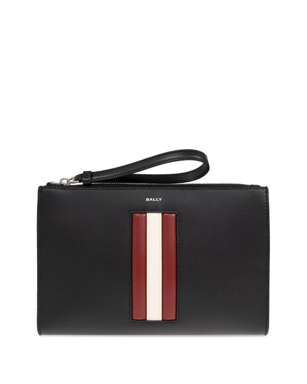 Bally Logo-Print Clutch Bag in Black for Men | Lyst
