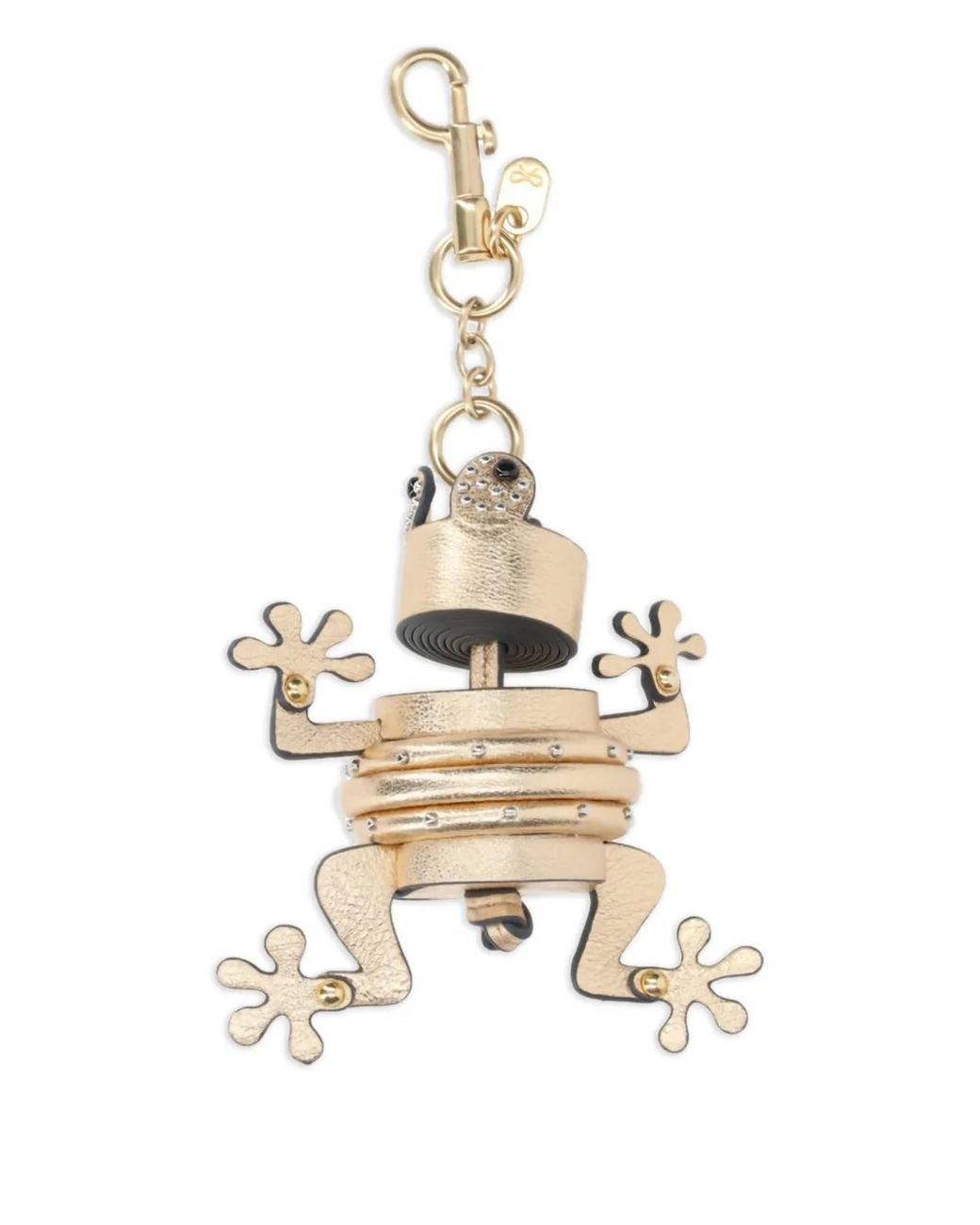 Anya Hindmarch Frog Keyring in Metallic | Lyst UK