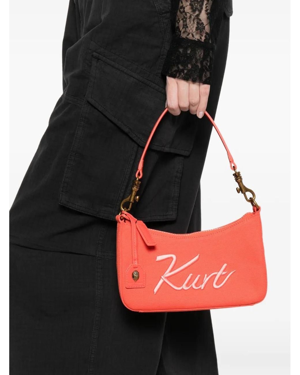 Kurt Geiger Small Kurt Tote Bag in Red | Lyst