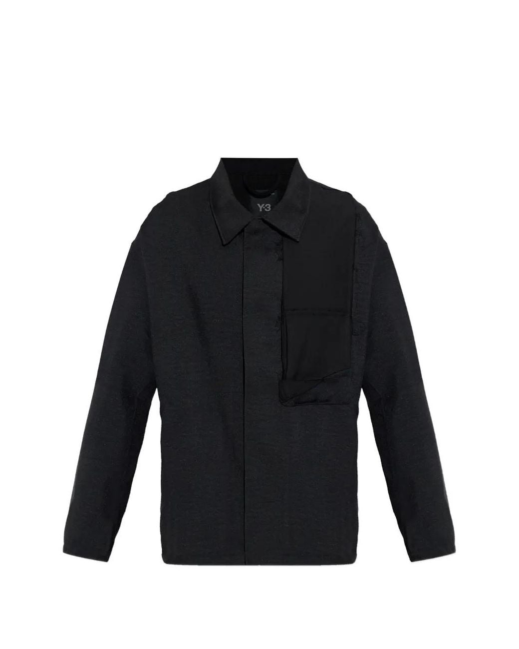 Y-3 Utility Chest-Pocket Jacket in Blue for Men | Lyst