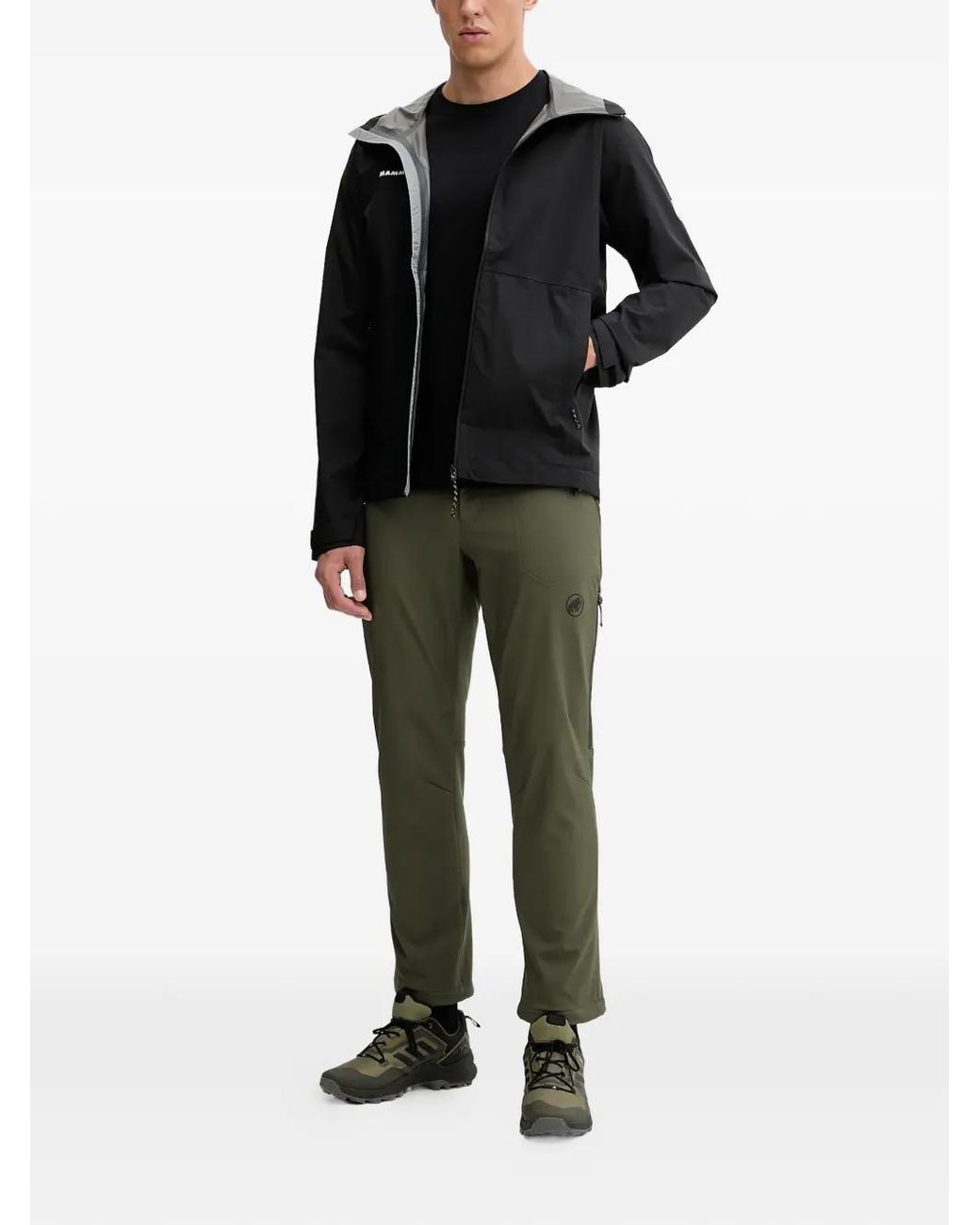 Mammut Linard Logo-Print Performance Jacket in Black for Men | Lyst