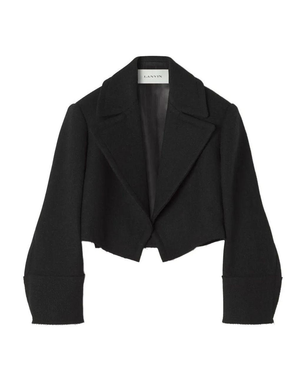 Lanvin Cuffed Jacket in Black | Lyst UK