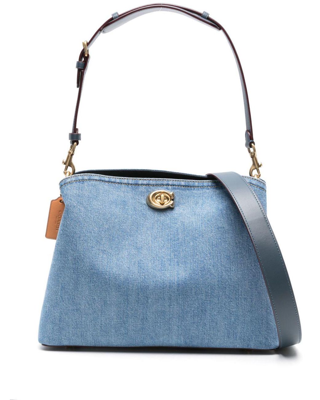 COACH Willow 24 Denim Tote Bags in Blue | Lyst