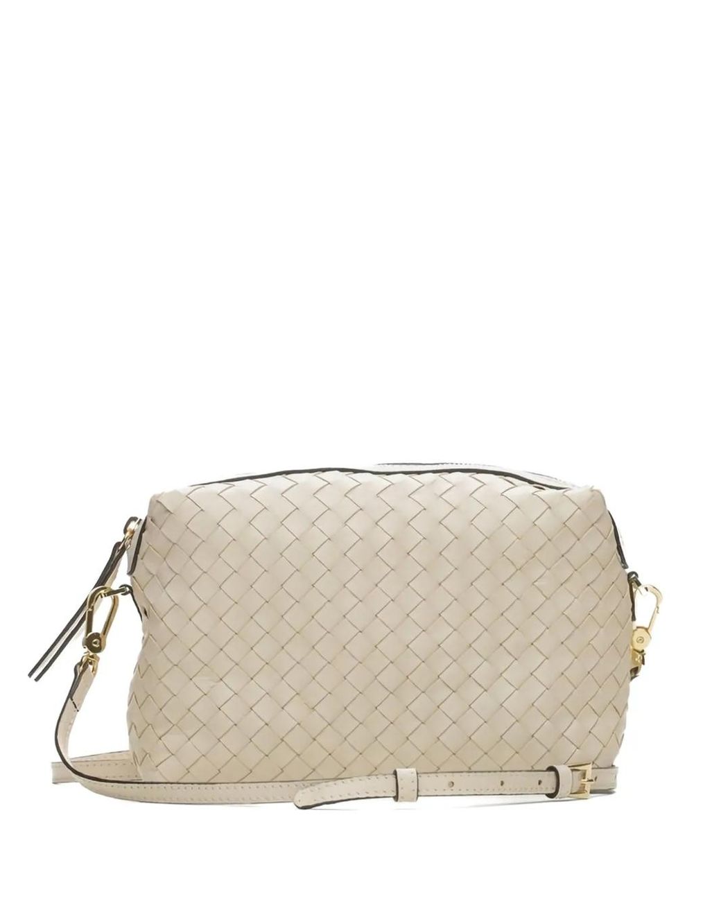 Poche Paris Woven Cross Body Bag in Gray | Lyst