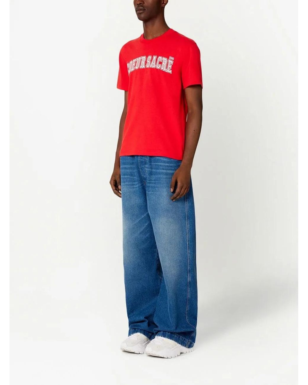 Ami Paris Ami T-shirts And Polos in Red for Men | Lyst