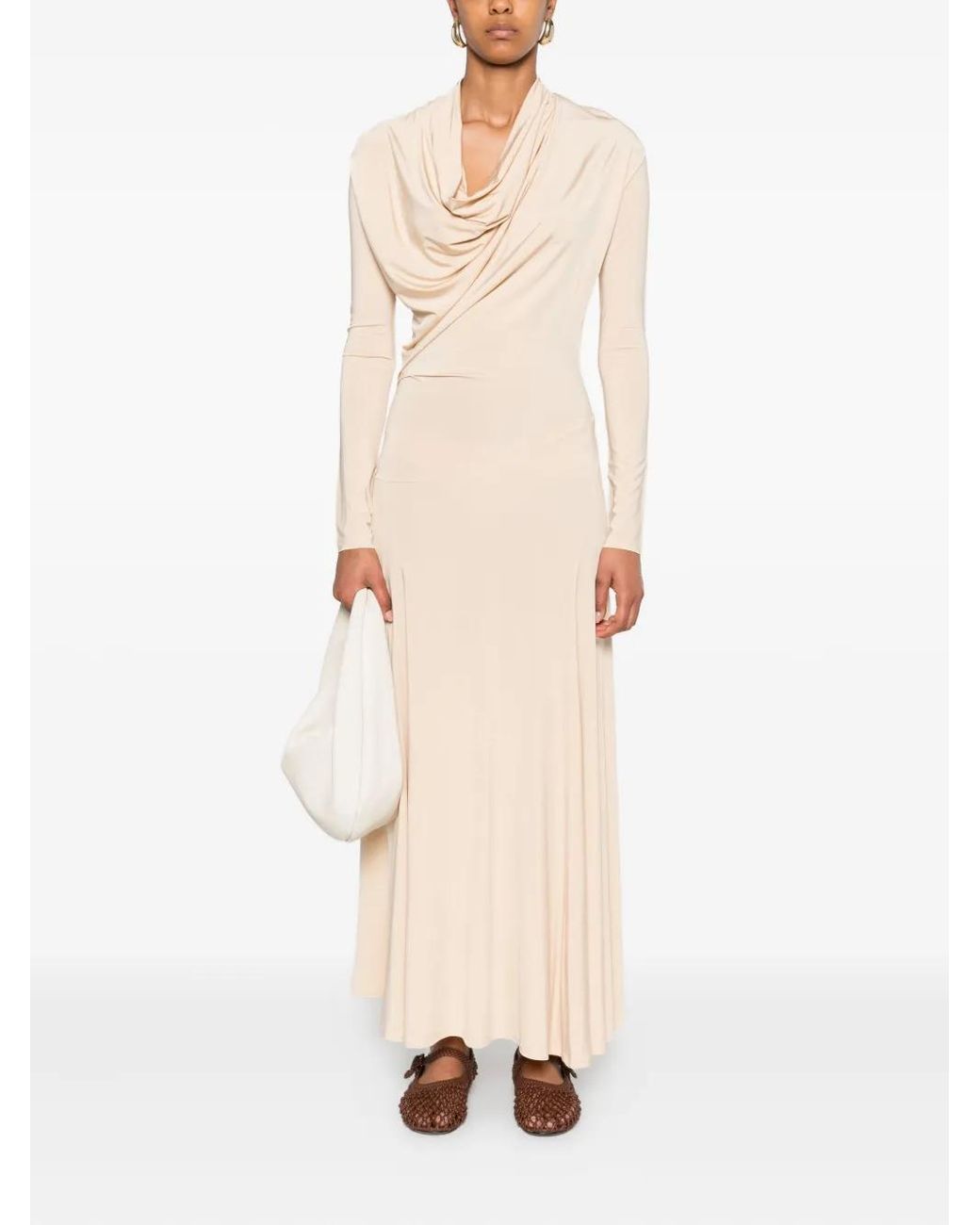 TOVE Eadan Maxi Dress in Natural | Lyst