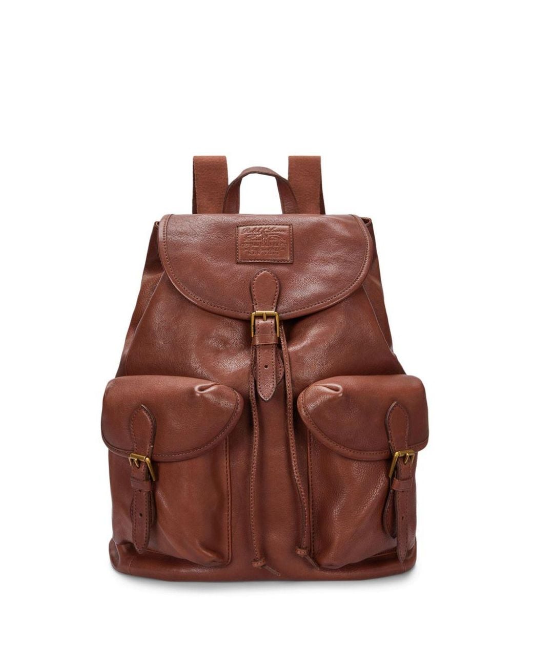 Polo Ralph Lauren Heri Bkpk Lk-Backpack-Large in Brown for Men | Lyst