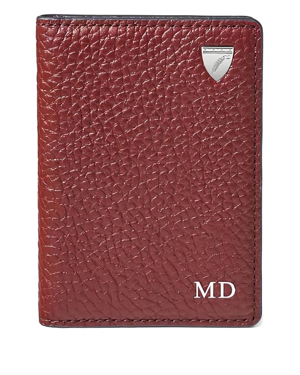 Aspinal of London Bi-Fold Card Holder in Red for Men | Lyst